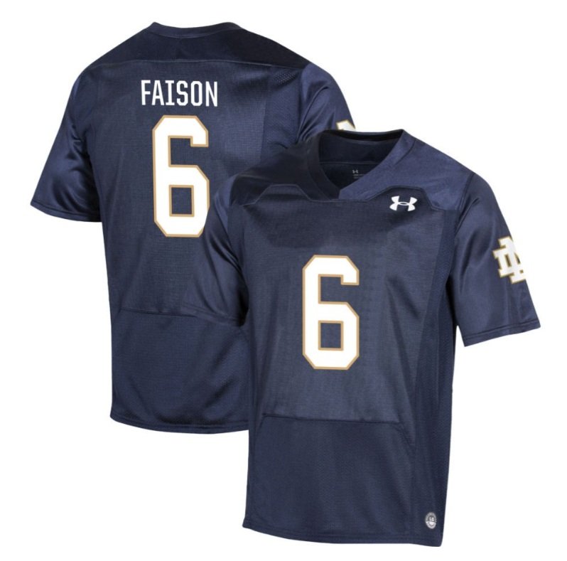 Notre Dame Fighting Irish 2025 Jordan Faison #6 Men's Football Jerseys