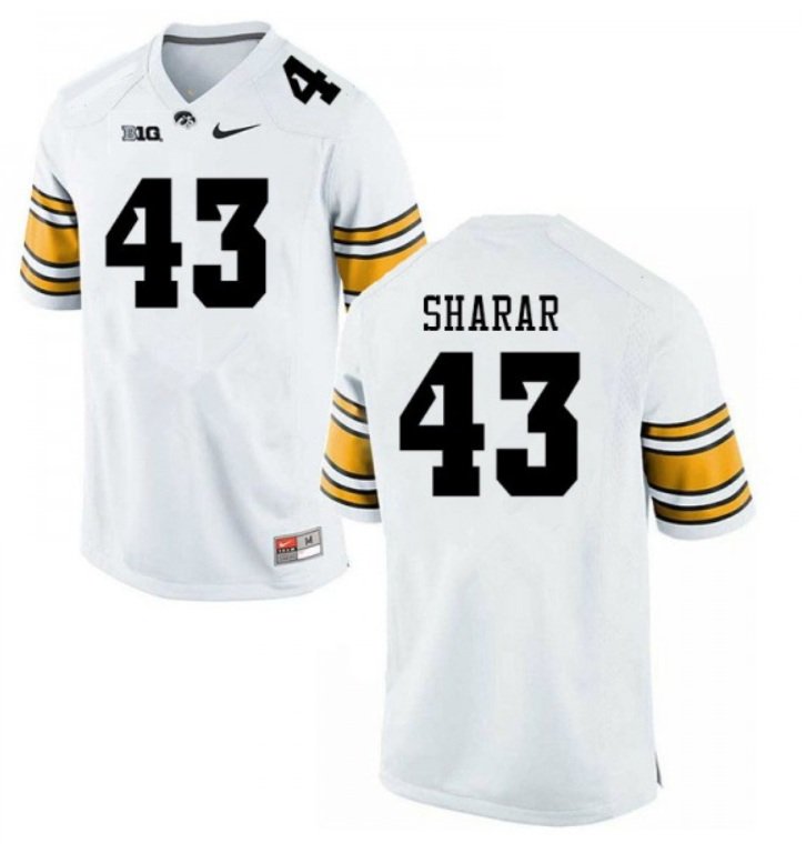Iowa Hawkeyes Karson Sharar #43 Men's 2025 Football Jersey