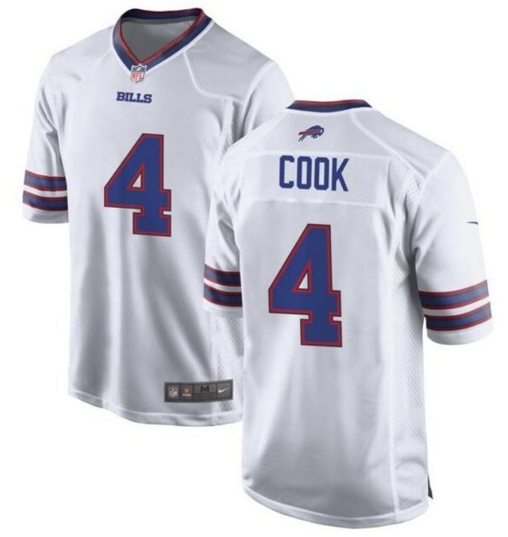Buffalo Bills James Cook #4 Men's Football Jersey 2026
