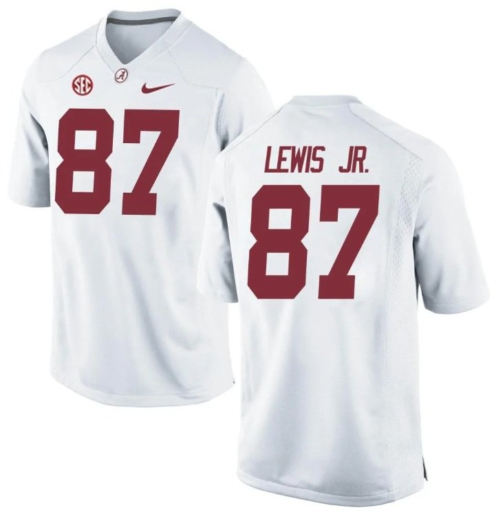 Alabama Crimson Tide Danny Lewis Jr. #87 Men's 2025 Football Jersey