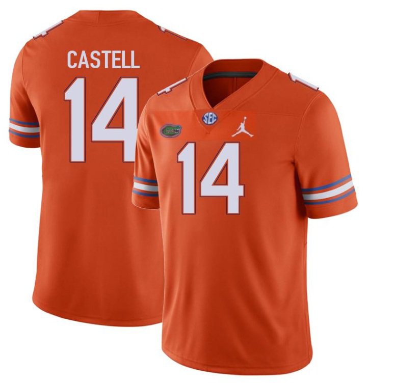 Florida Gators Jordan Castell #14 Men's 2025 Football Jersey