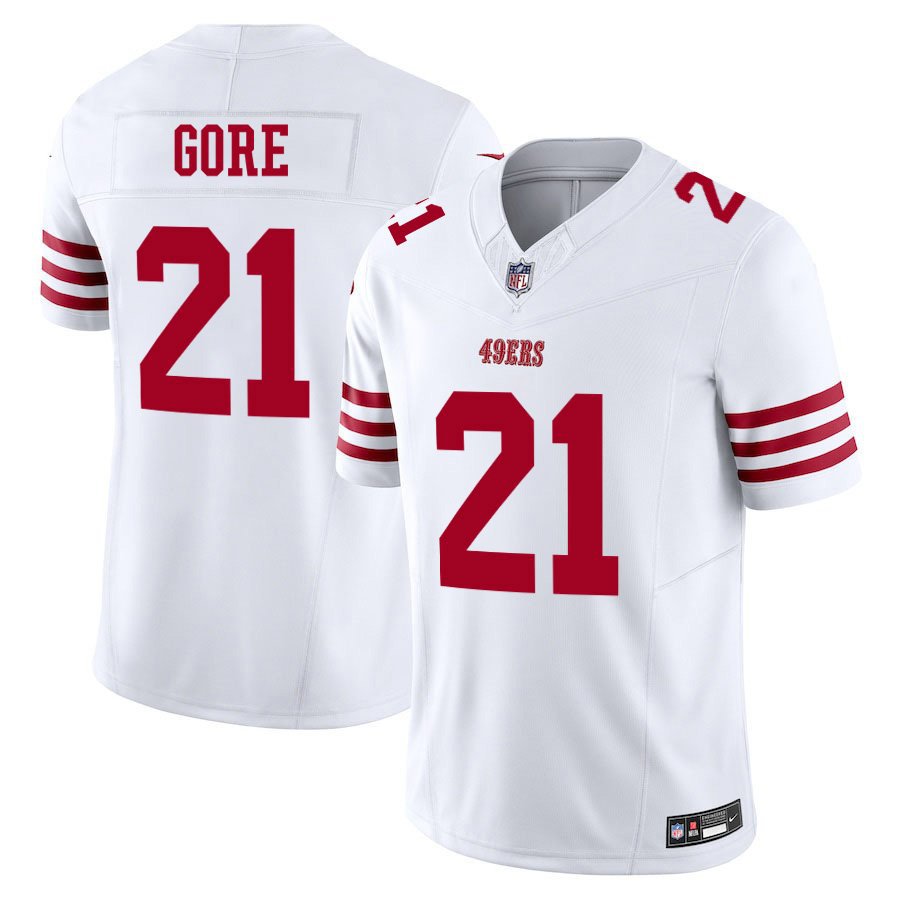 San Francisco 49ers #21 Frank Gore White Limited Stitched
