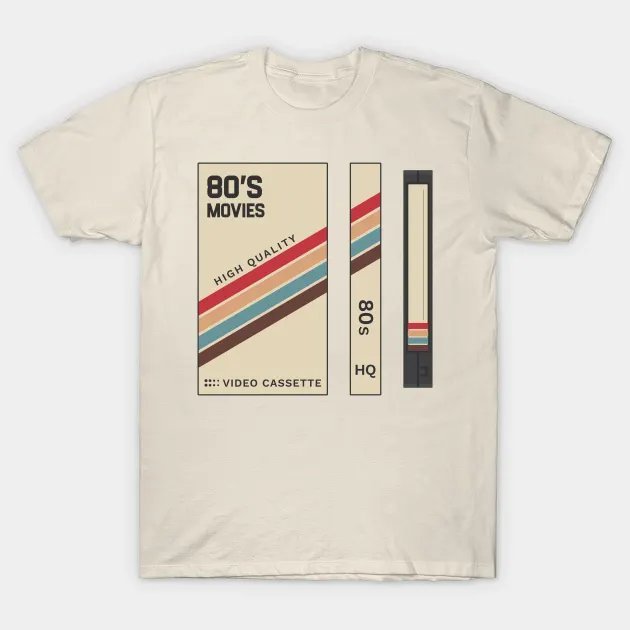 Retro 80s Movies VHS T-Shirt