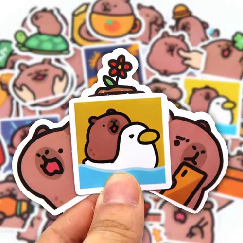 10/50/100pcs Capybaras Stickers Cartoon Cute Decals