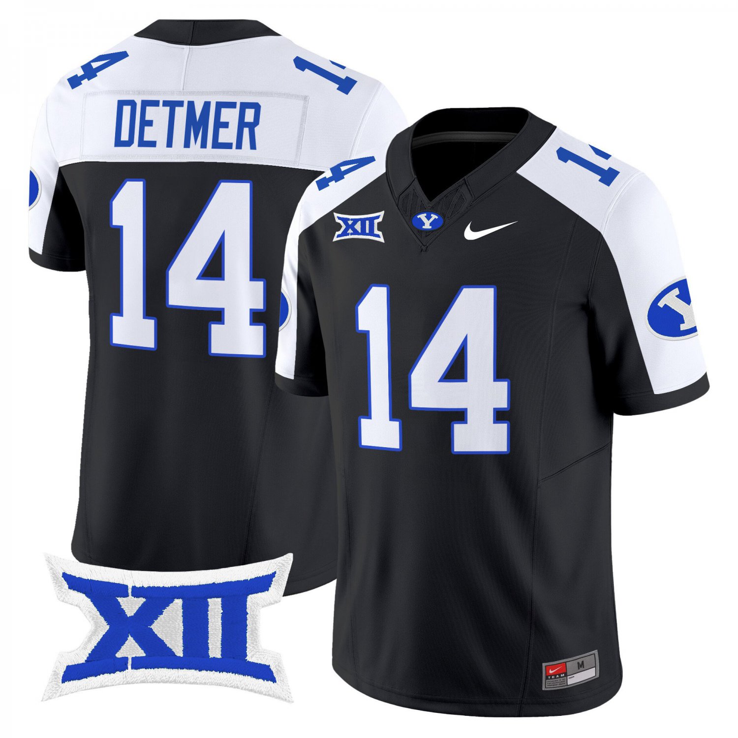 Ty Detmer Jersey #14 BYU Cougars 2025 Vapor Limited Stitched Black ...