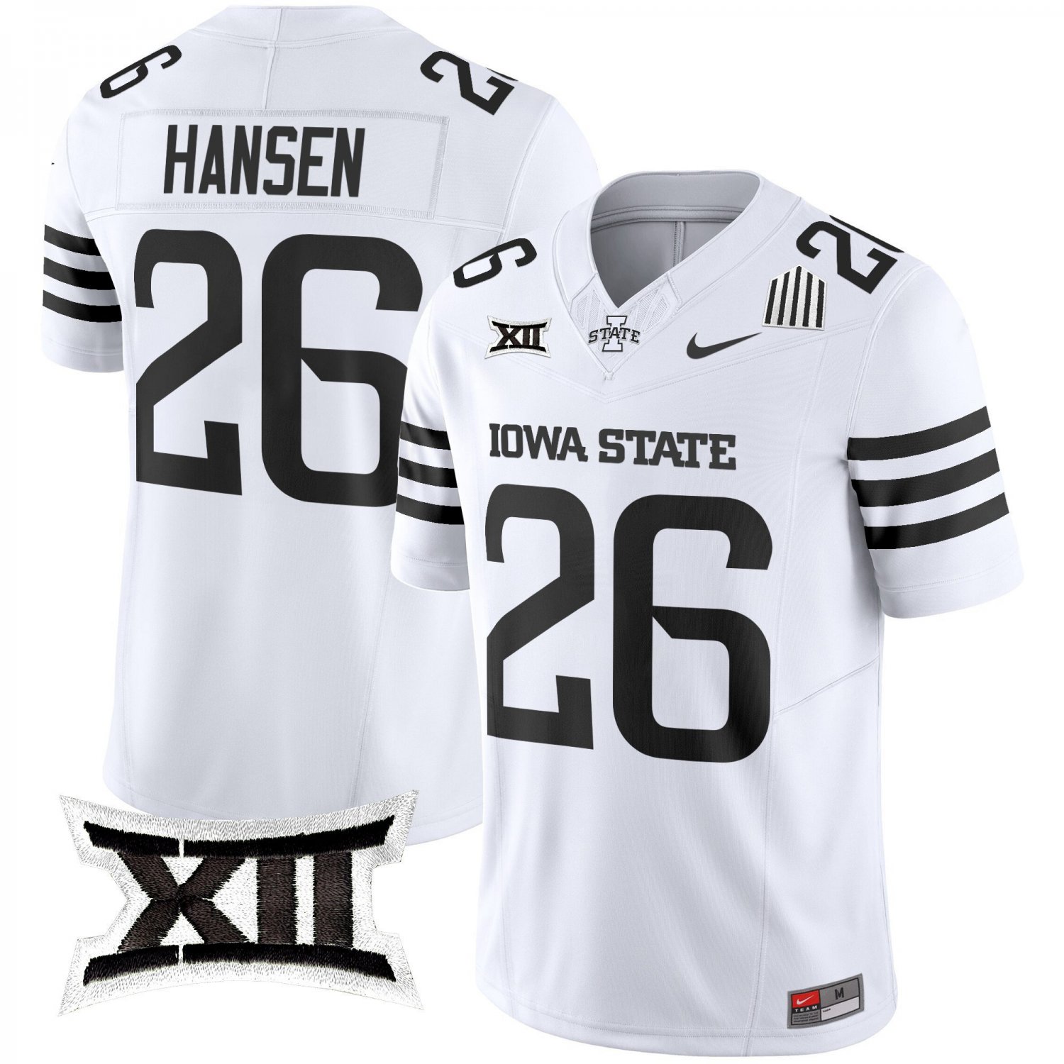 Carson Hansen Jersey #26 Iowa State Cyclones 2025 Stitched White Limited