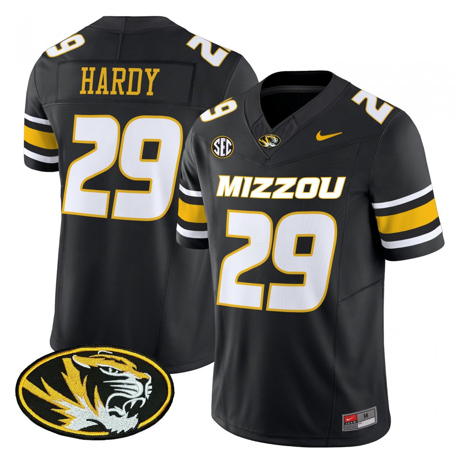 Ahmad Hardy Jersey #29 Missouri Tigers 2025 Vapor Limited Stitched Black