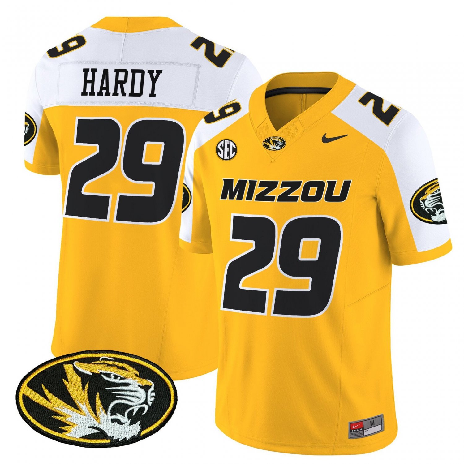 Ahmad Hardy Jersey #29 Missouri Tigers 2025 Vapor Limited Stitched Gold ...
