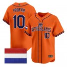 Jurickson Profar Jersey #10 Team Netherlands 2026 World Baseball White