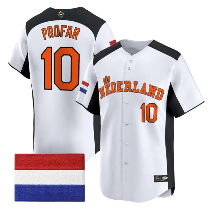 Jurickson Profar Jersey #10 Team Netherlands 2026 World Baseball White