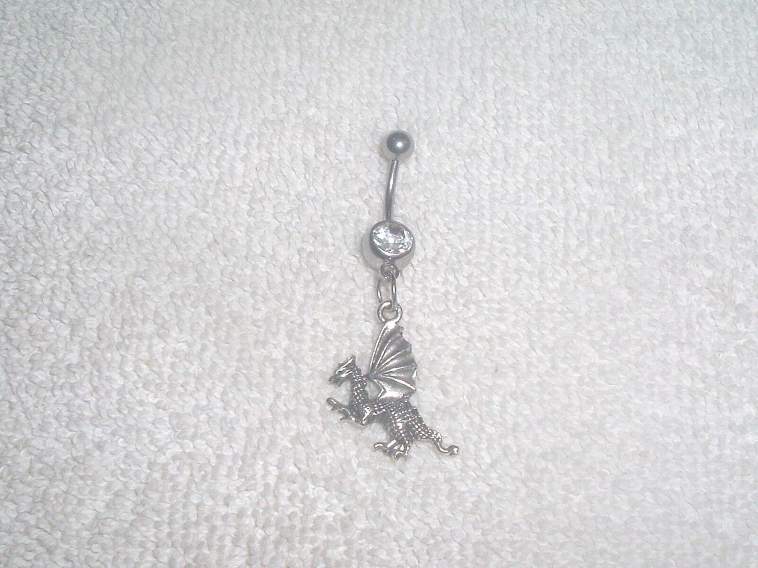 Flying Dragon Charm Belly Button Navel Ring Body Jewelry Piercing
