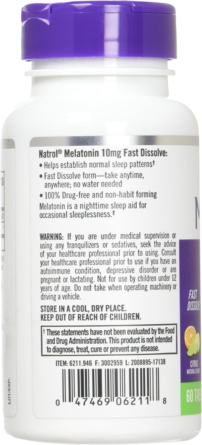 Natrol Melatonin 10mg Chewables - Sleep Support, 90 Tablets