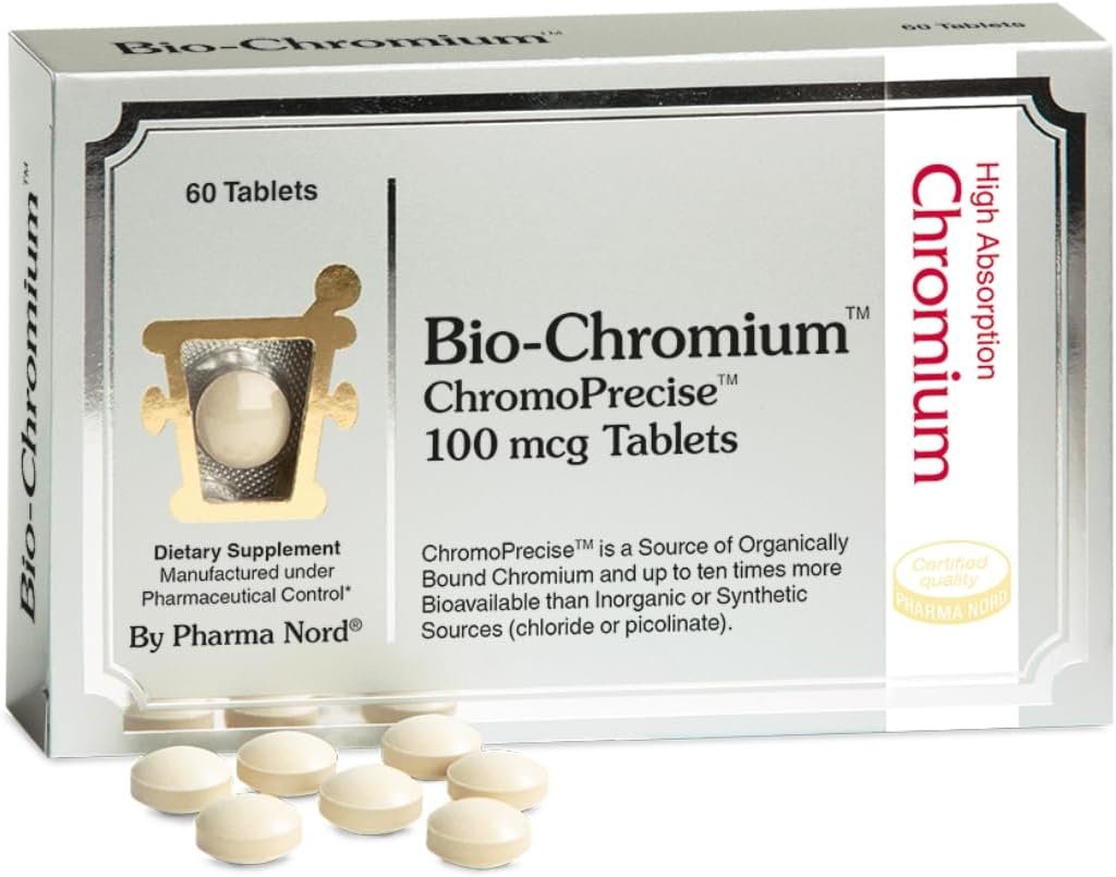 Bio-Chromium 100 mcg – 60 Tablets – ChromoPrecise Formula for Craving ...