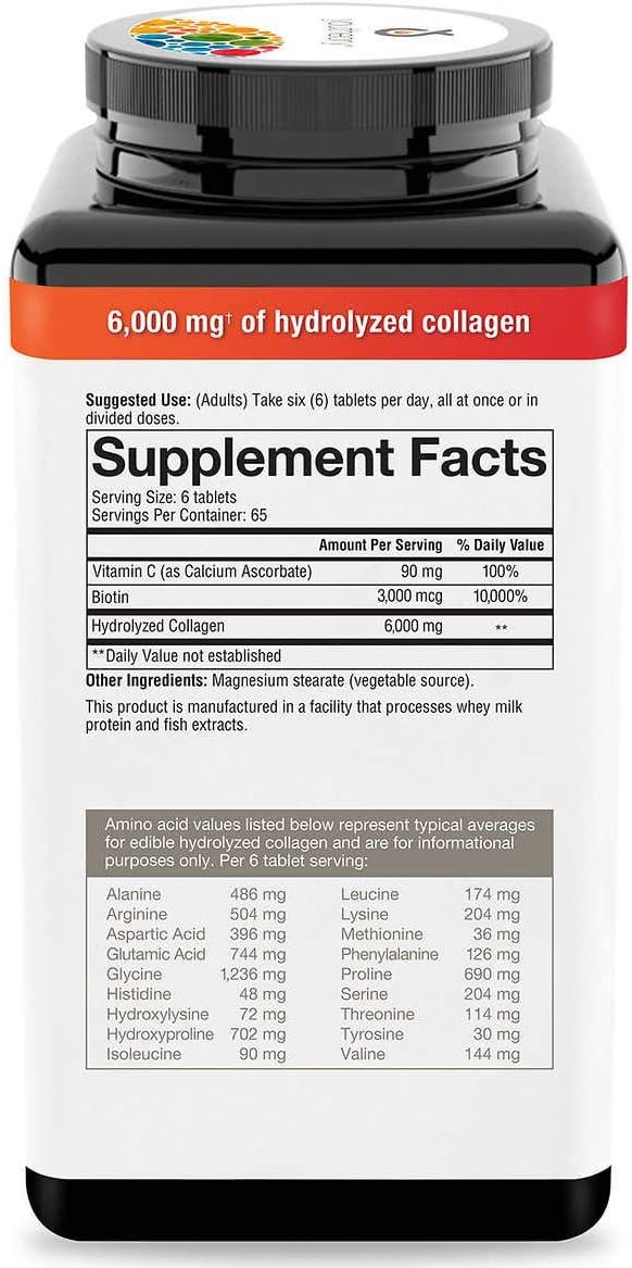 Youtheory Collagen Advanced Formula Types 1, 2 & 3, 390 Tablets