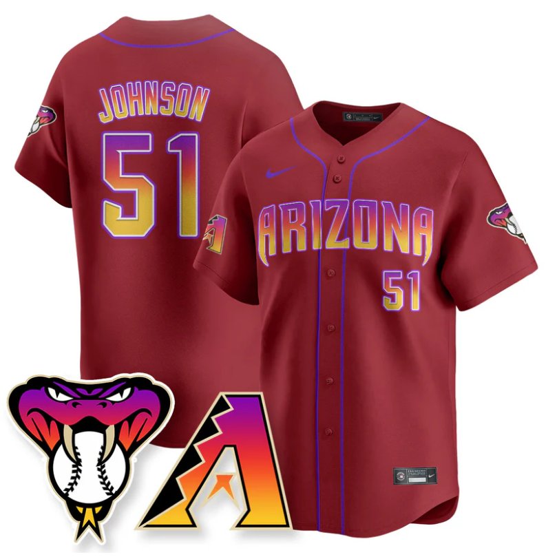 Randy Johnson Jersey 51 Arizona Diamondbacks 2025 City Connect Concept
