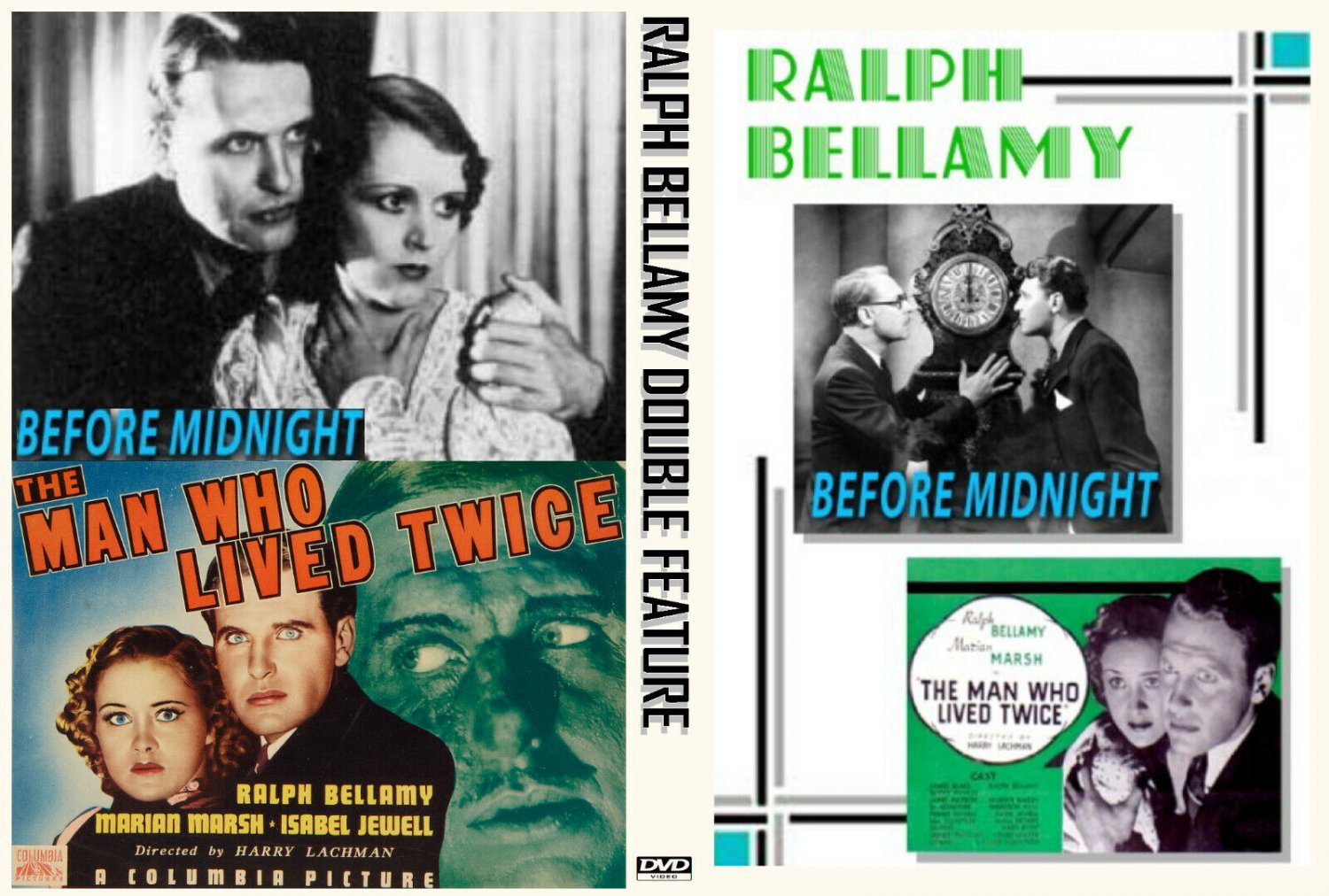 RALPH BELLAMY DOUBLE FEATURE 1934-1936 Before Midnight The Man Who ...
