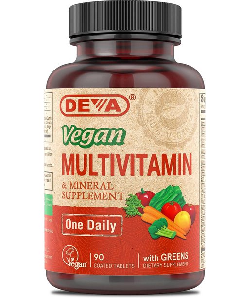 DEVA Vegan Multivitamin and Mineral Supplement - Once-Per-Day Formula ...