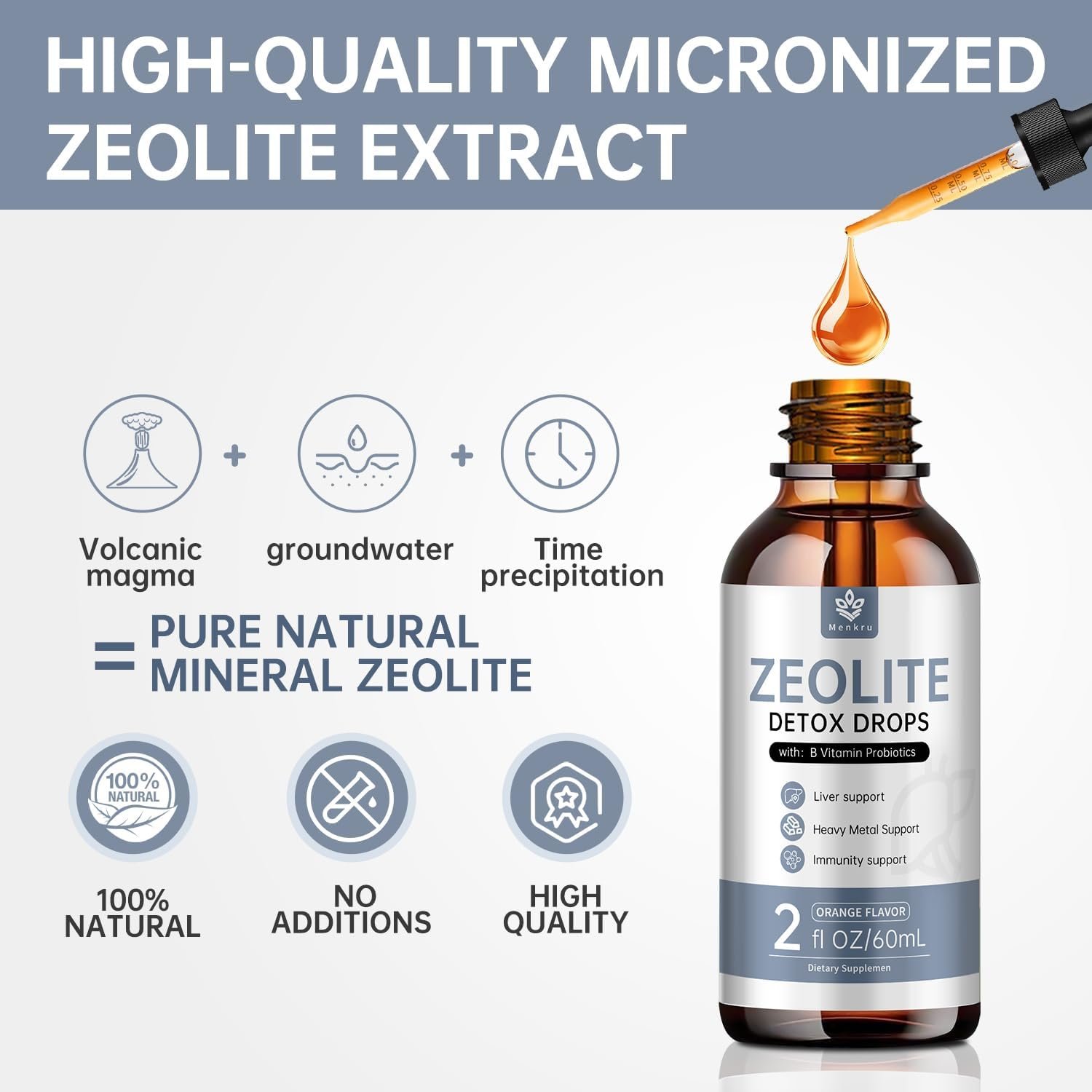Zeolite Drops for Adults and Kids – 99%+ Pure Natural Zeolite ...