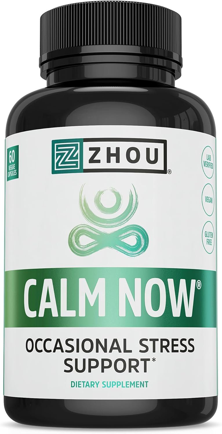 Zhou Calm Now - Calm Supplement, Calm Vitamins for Women & Men, Pills ...