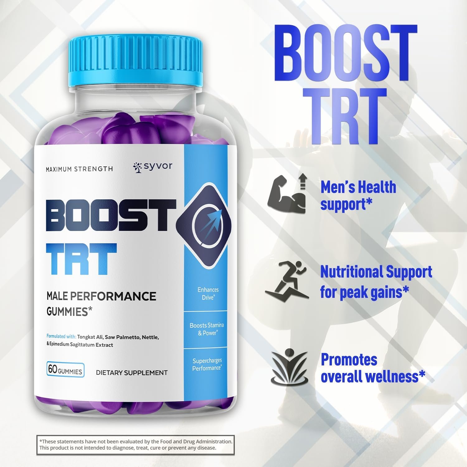 (2 Pack) Boost TRT Gummies, Official BoostTRT Gummys with All Natural ...