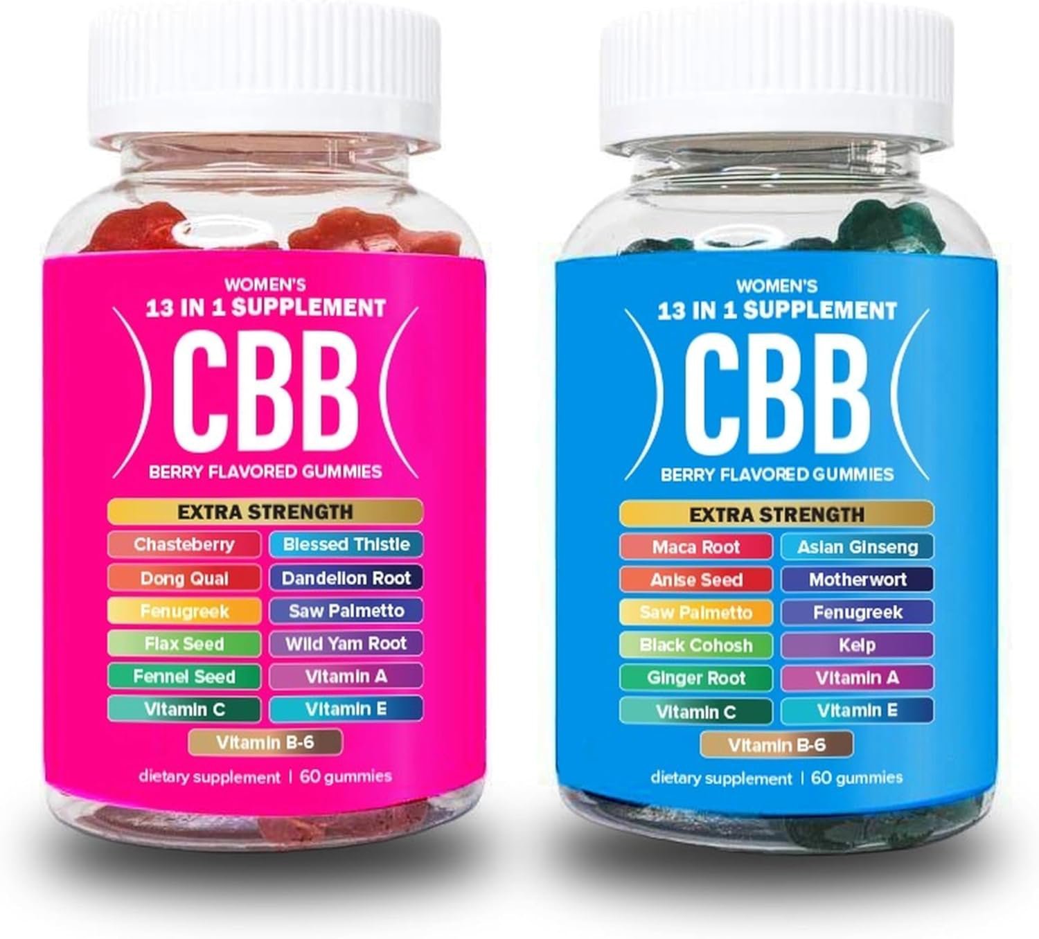 CBB Women’s Multivitamin Gummies Combo Pack | 20-in-1 Blend with ...