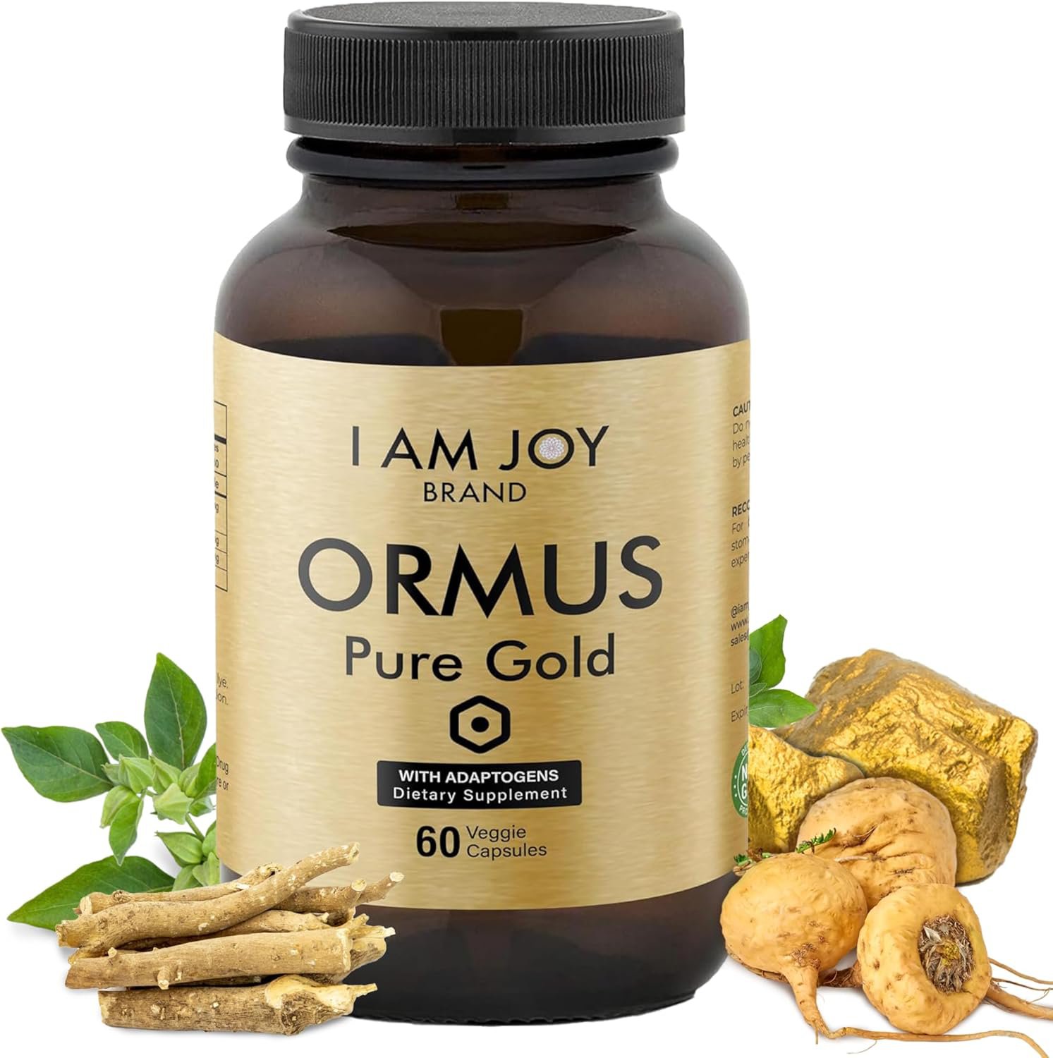 Ormus Gold Capsules Monoatomic Elements with Adaptogens Maca and Ashwaganda