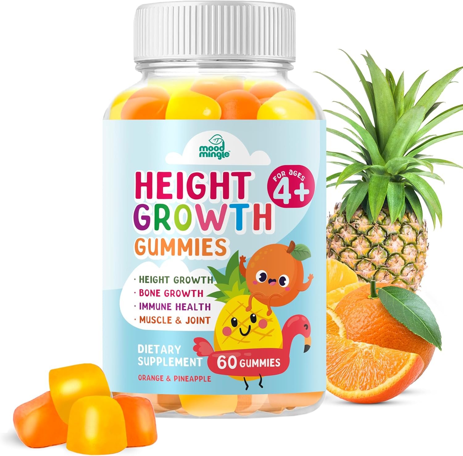 Height Growth Gummies Supplement - Kids Teens Height Increaser ...