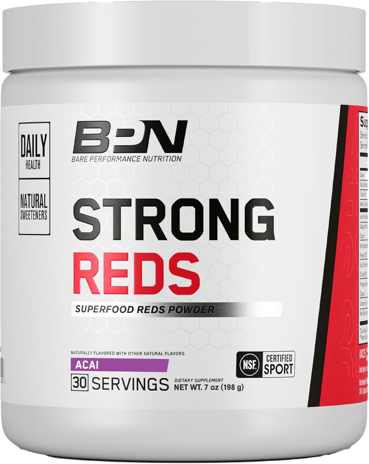 BARE PERFORMANCE NUTRITION, BPN Strong Reds Superfood Powder, Digestive Enzymes, Antioxidants