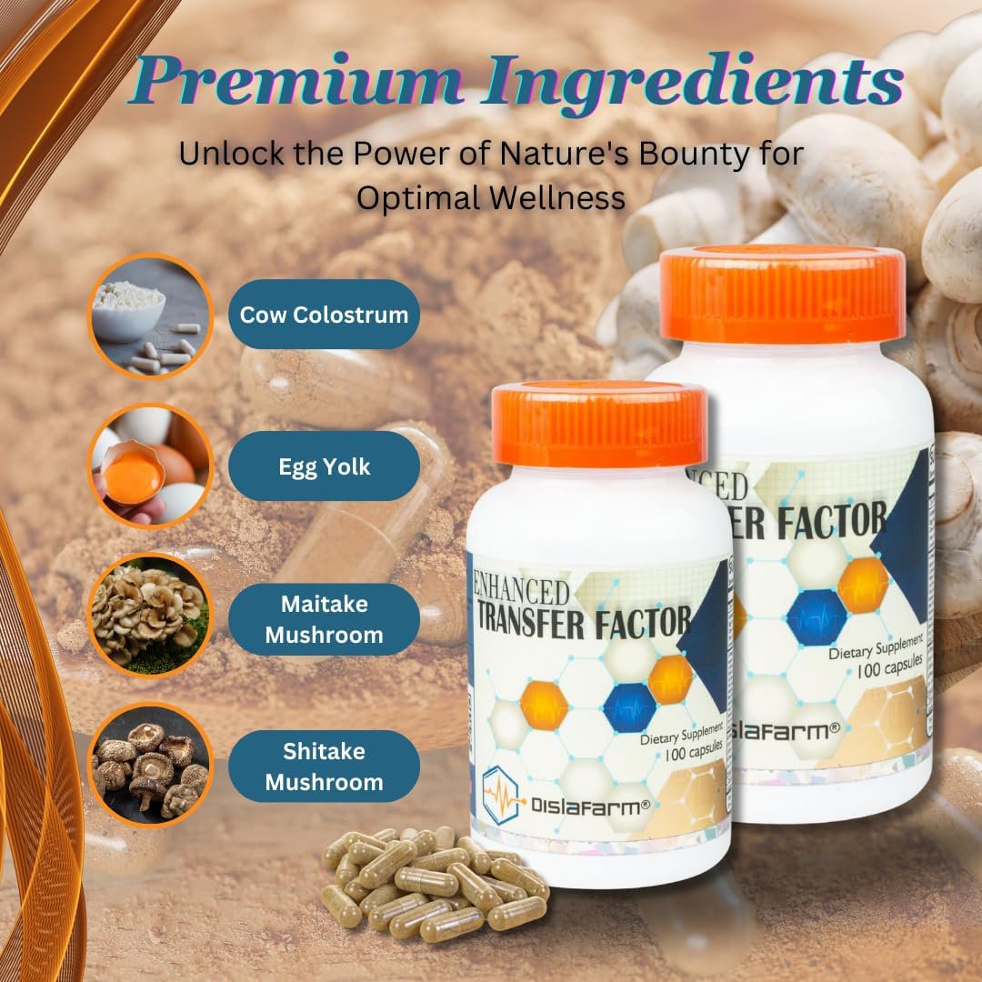 Transfer Factor Enhanced, 100 Natural Capsules, Immune Support ...