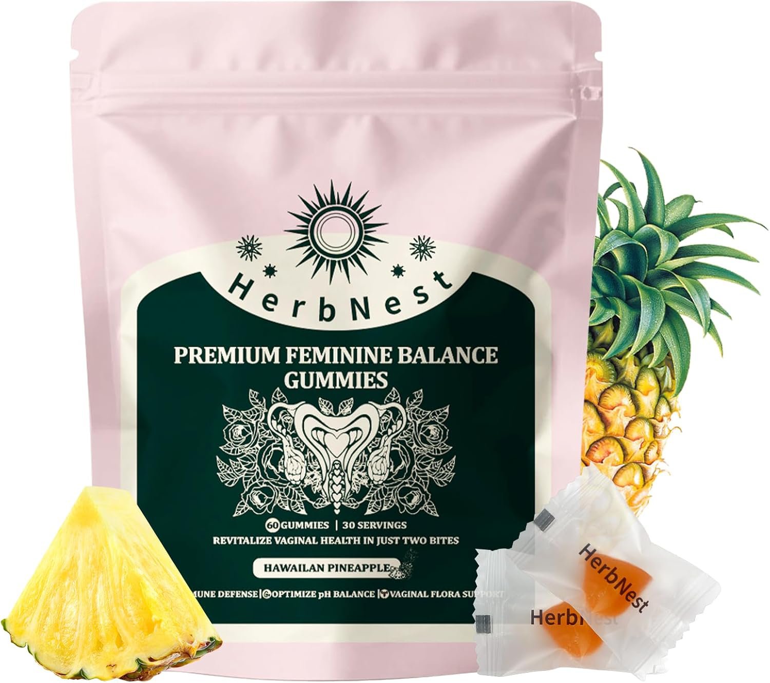 Feminine Balance Gummies for Women - Probiotics for pH Balance & Immune ...