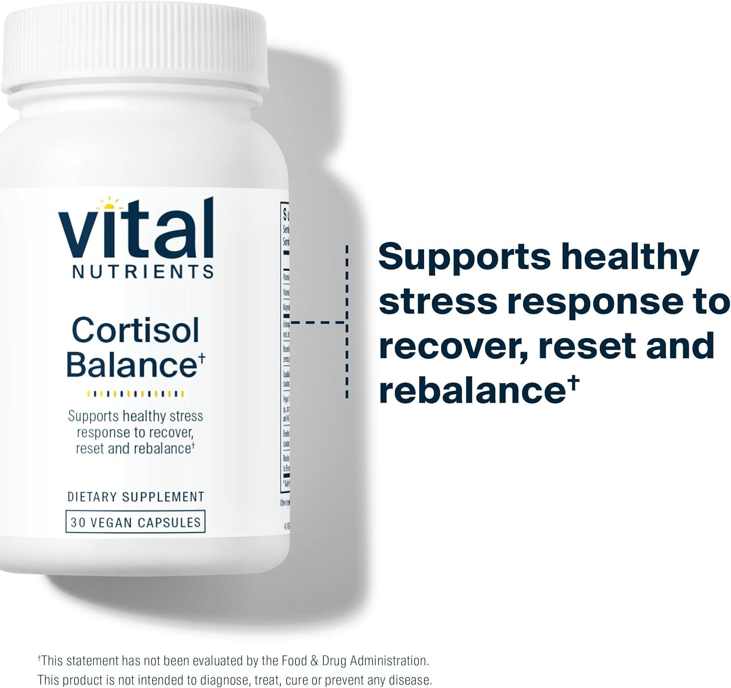 Vital Nutrients Cortisol Balance | Vegan Stress Relief Supplement ...