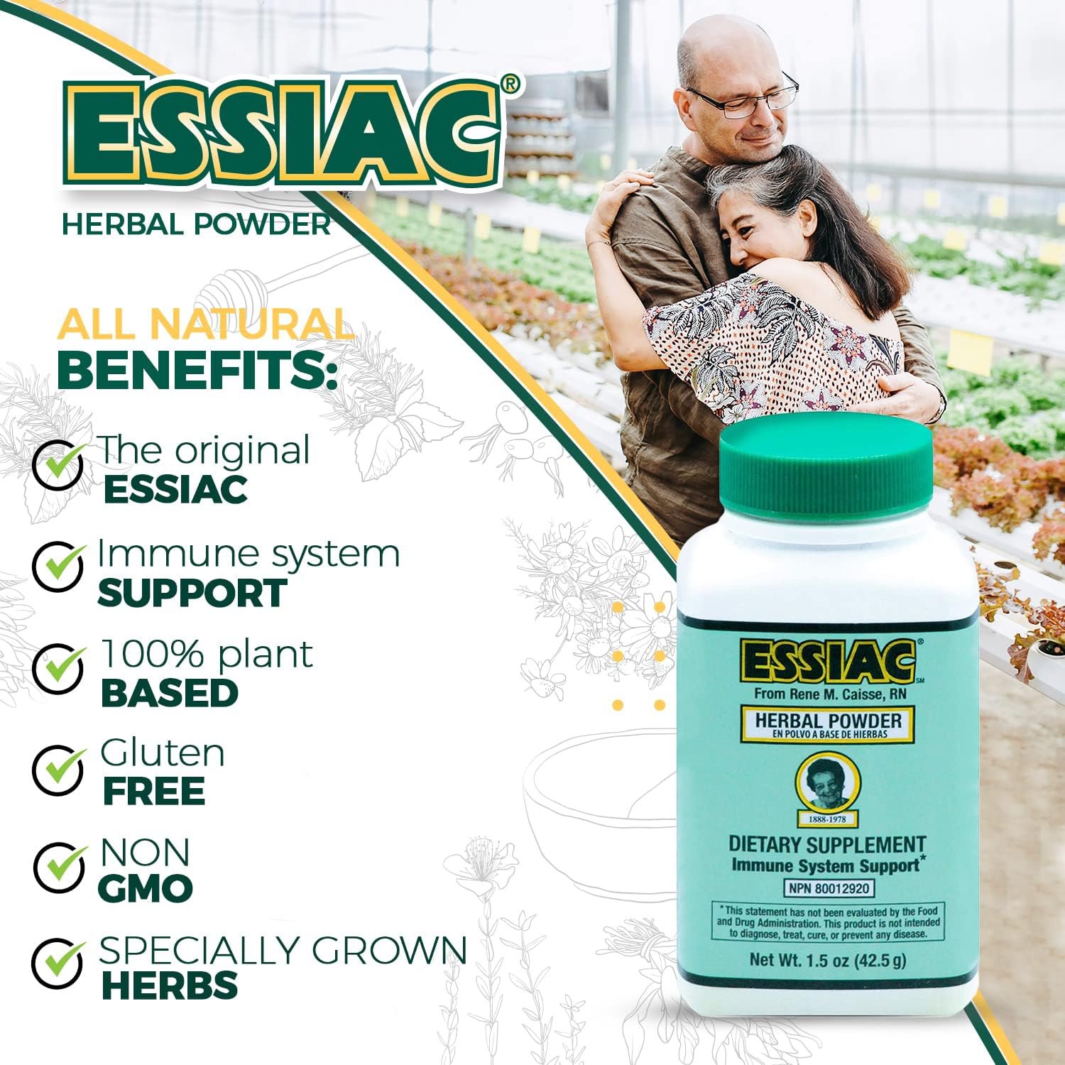 Essiac Tea Powder Original Tea Powder – 1.5 oz Bottle | Powerful ...