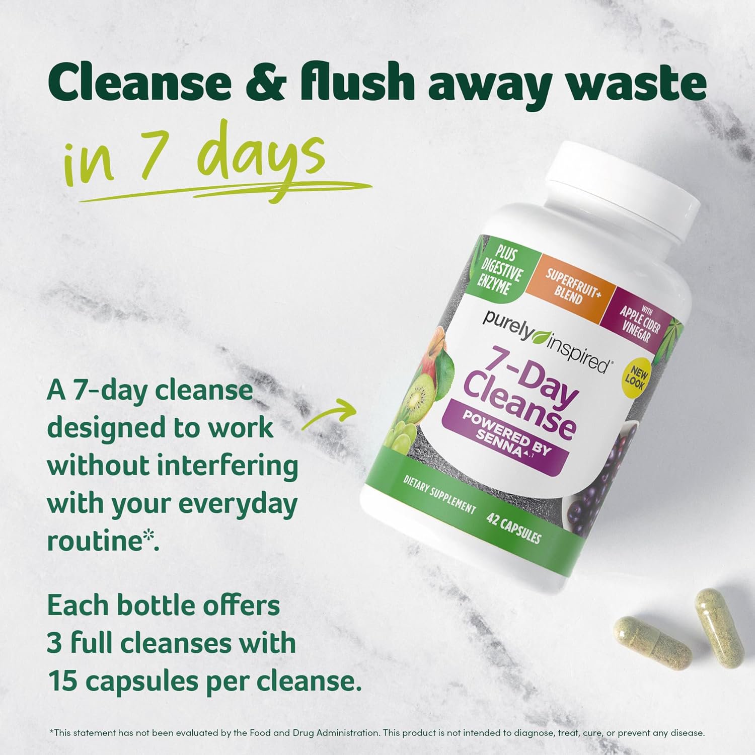 Purely Inspired 7-Day Detox Cleanse - Whole Body Cleanse & Detox Pills ...