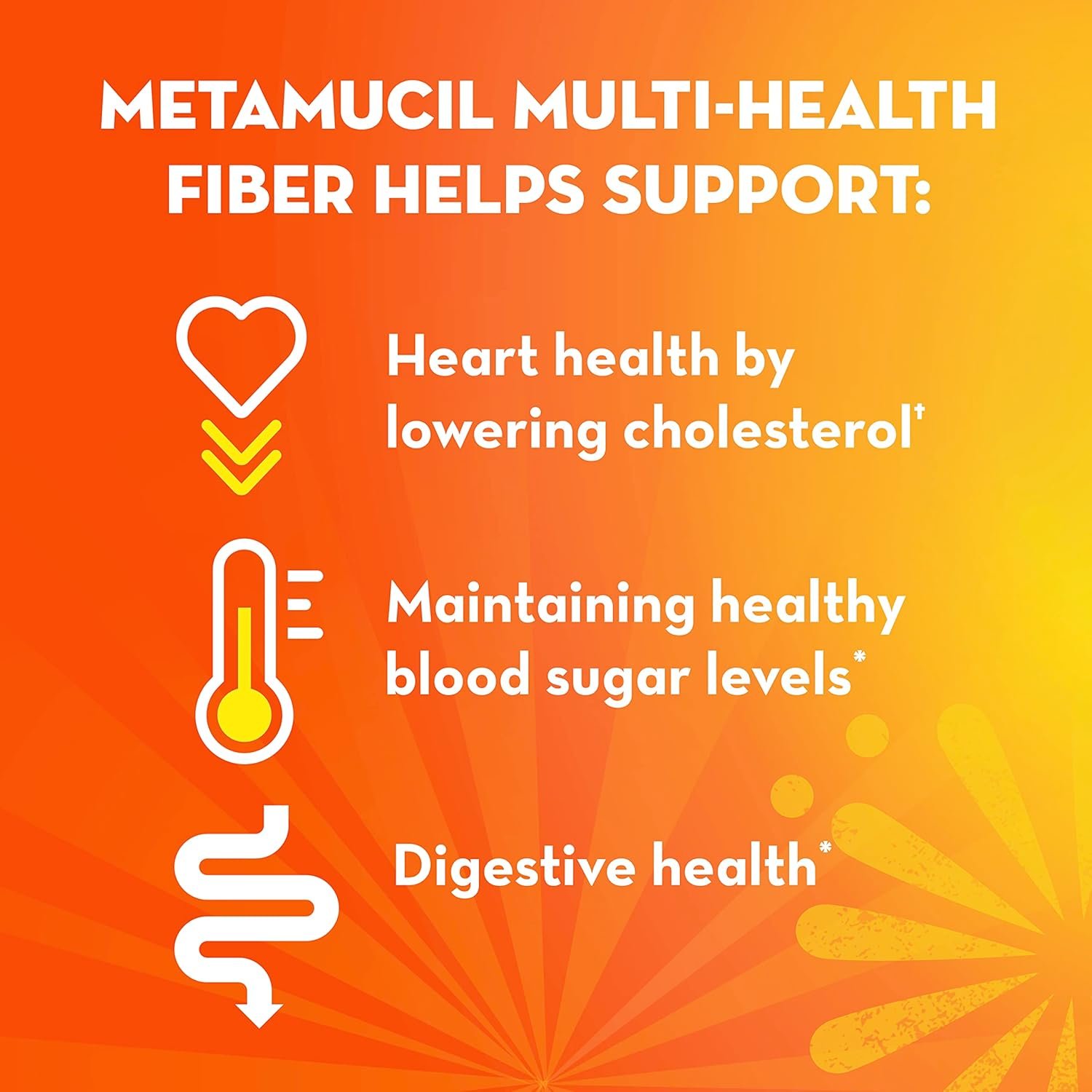 Metamucil, Fiber Capsules, 3-in-1 Psyllium Husk Fiber, 160 Capsules ...