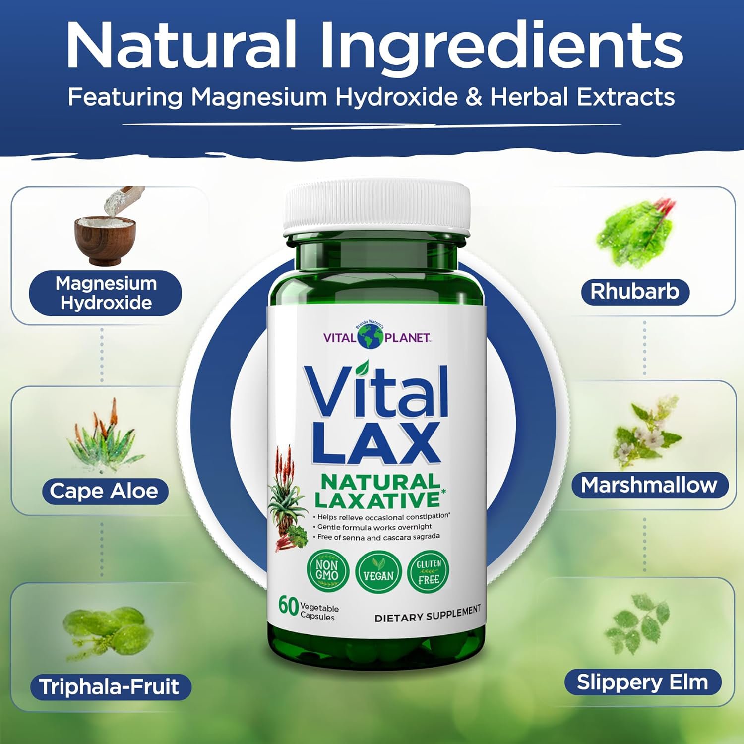 Vital Planet - Vital Lax Natural Laxative Cleanse Supplement for ...