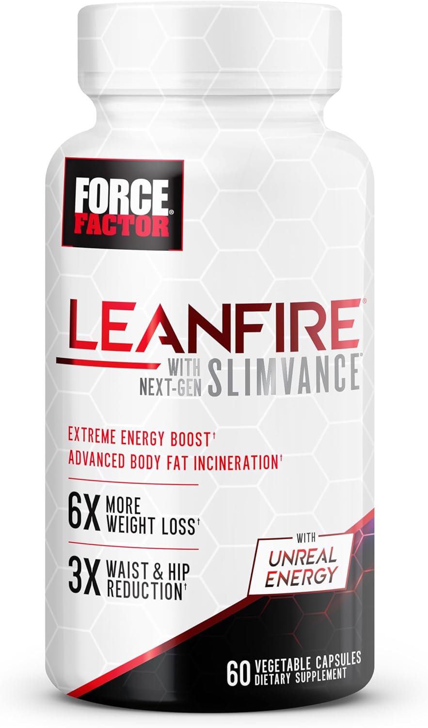 FORCE FACTOR LeanFire with Next-Gen SLIMVANCE Advanced Thermogenic Fat ...