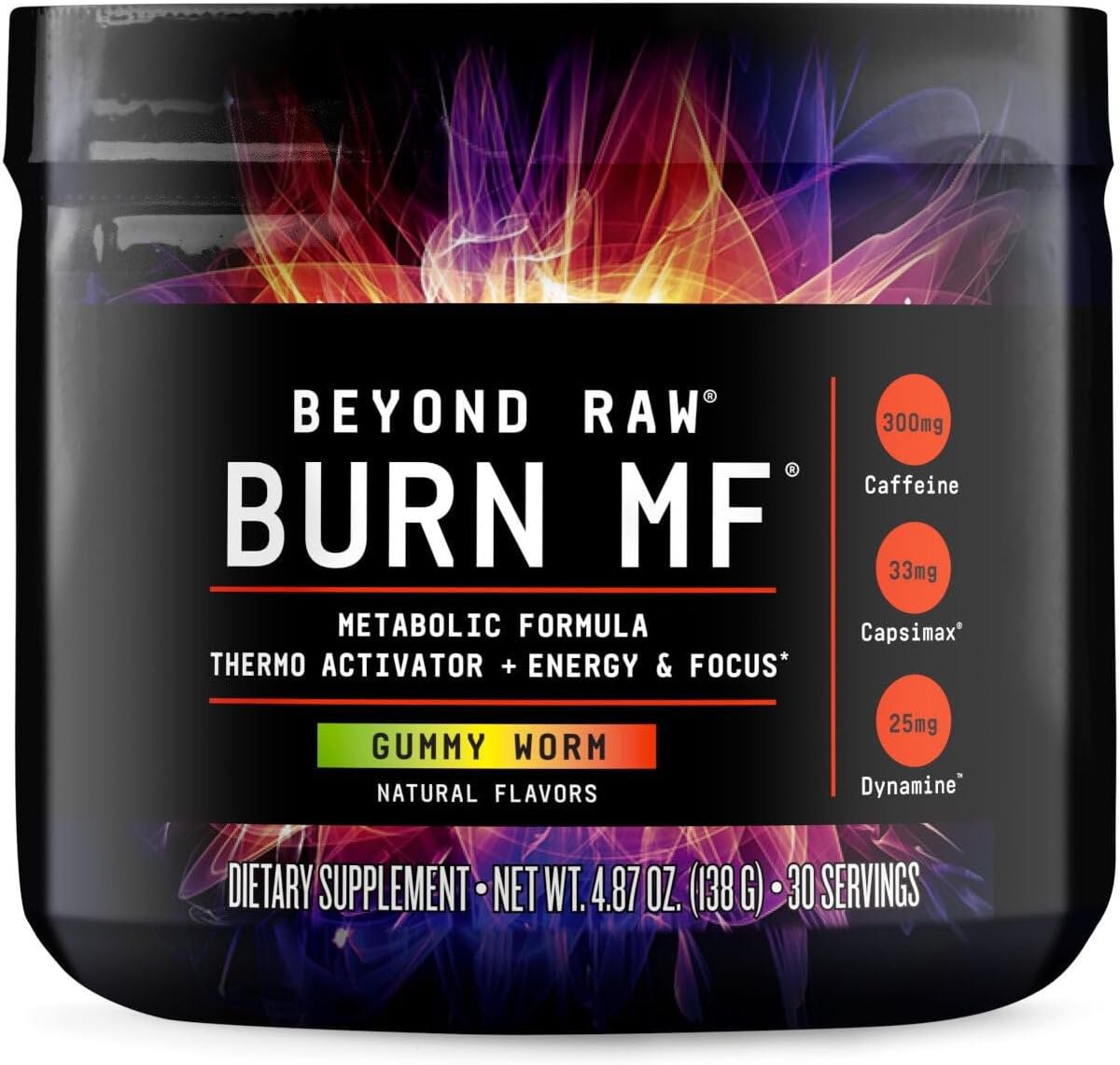 BEYOND RAW Burn MF, Metabolic Formula, Thermo Activator, Supports ...