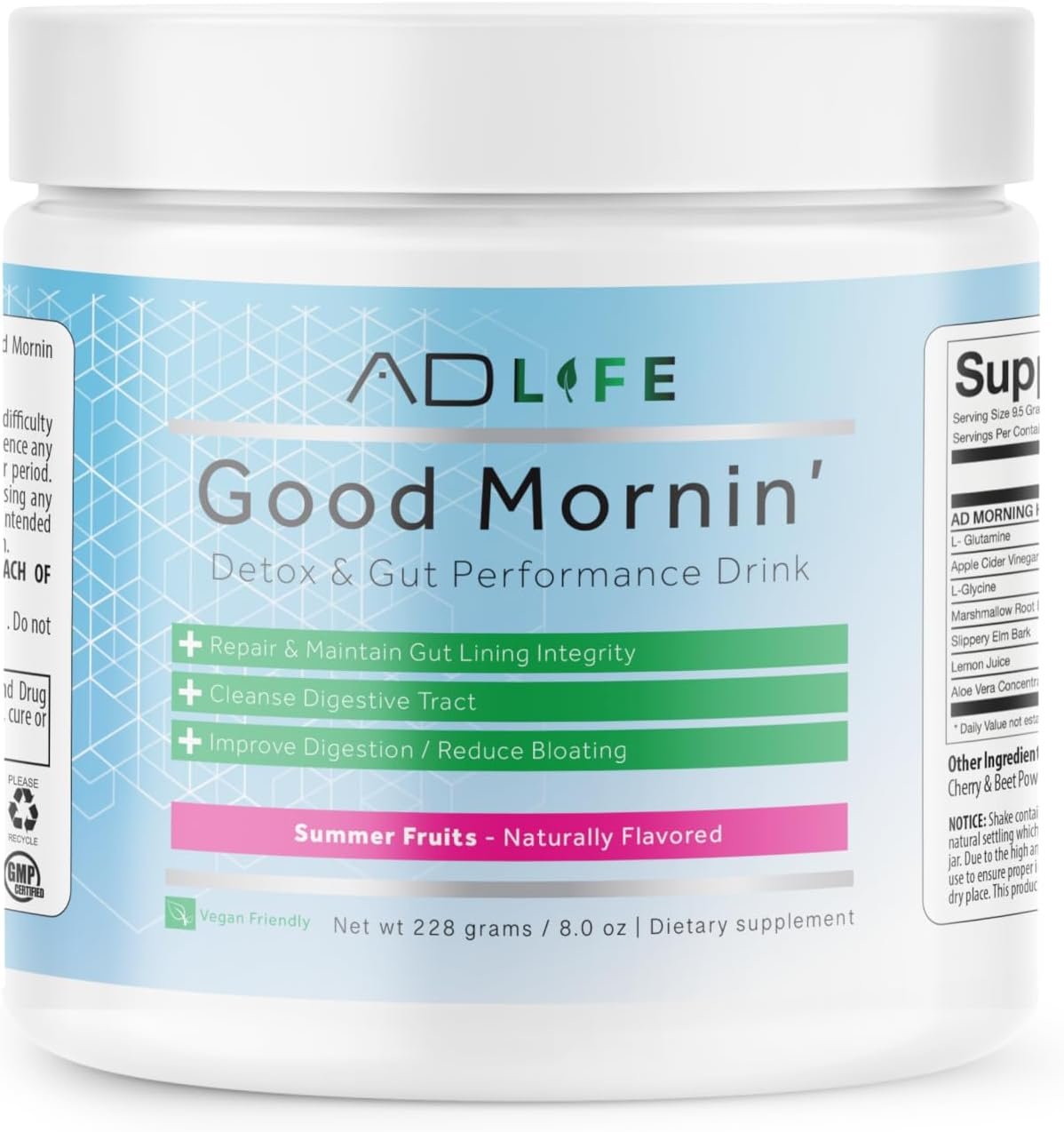 Project AD Life Good Morning Detox and Performance Drink, Naturally ...