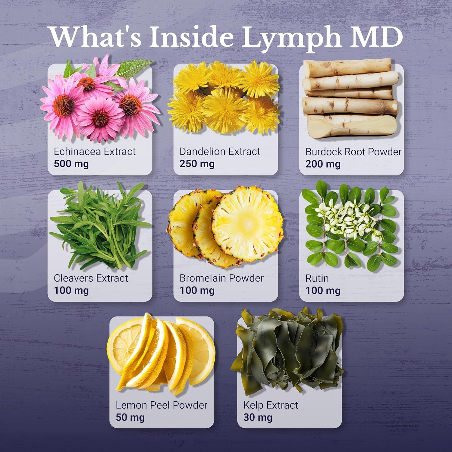 Lymph MD - Lymphatic Drainage Supplement - with Bromelain, Echinacea ...