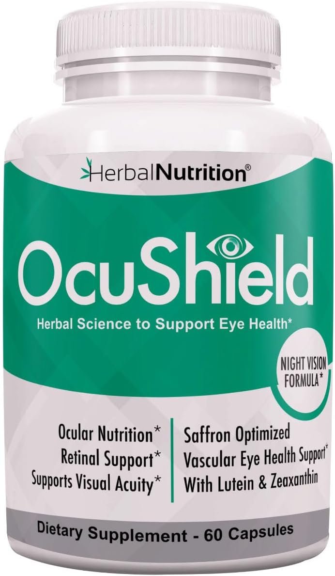 OcuShield Eye Health Vitamin Support for Healthy Eyes, Night Vision ...