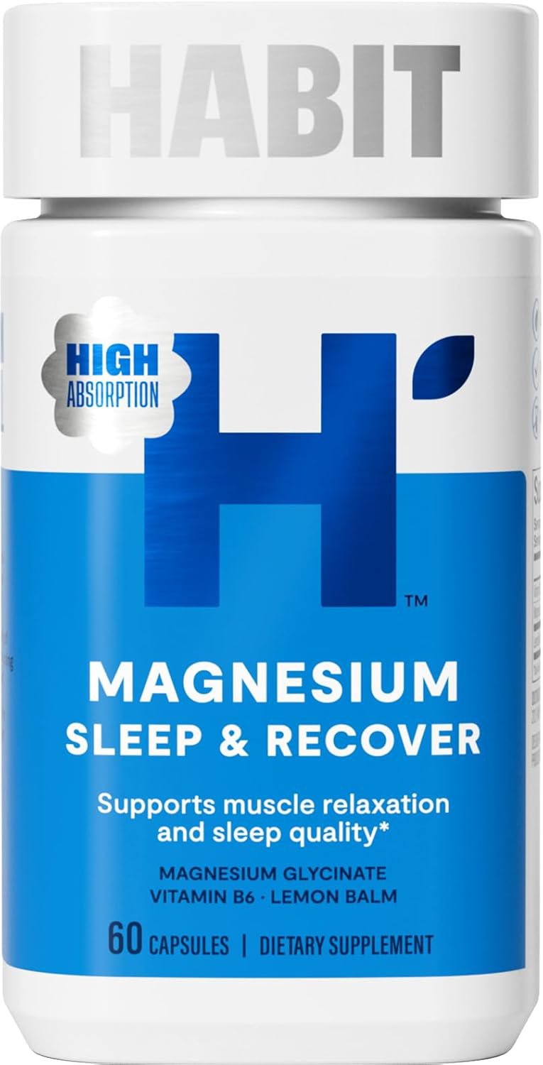 Habit Magnesium Sleep & Recover Supplement, Magnesium Glycinate, Vitamin B6