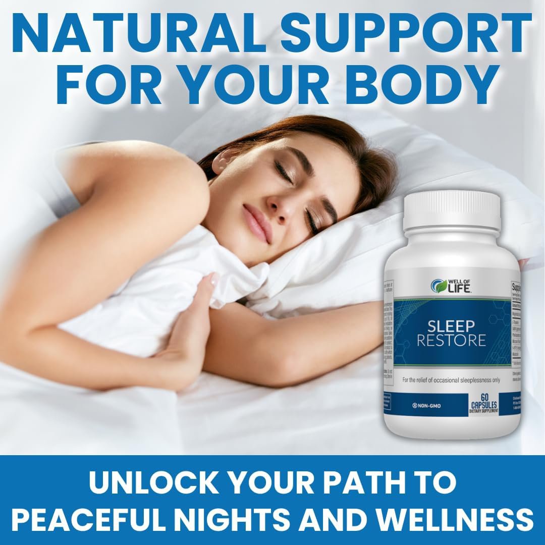 Sleep Restore - Tranquil Sleep Formula with L-Theanine, GABA, 5-HTP ...