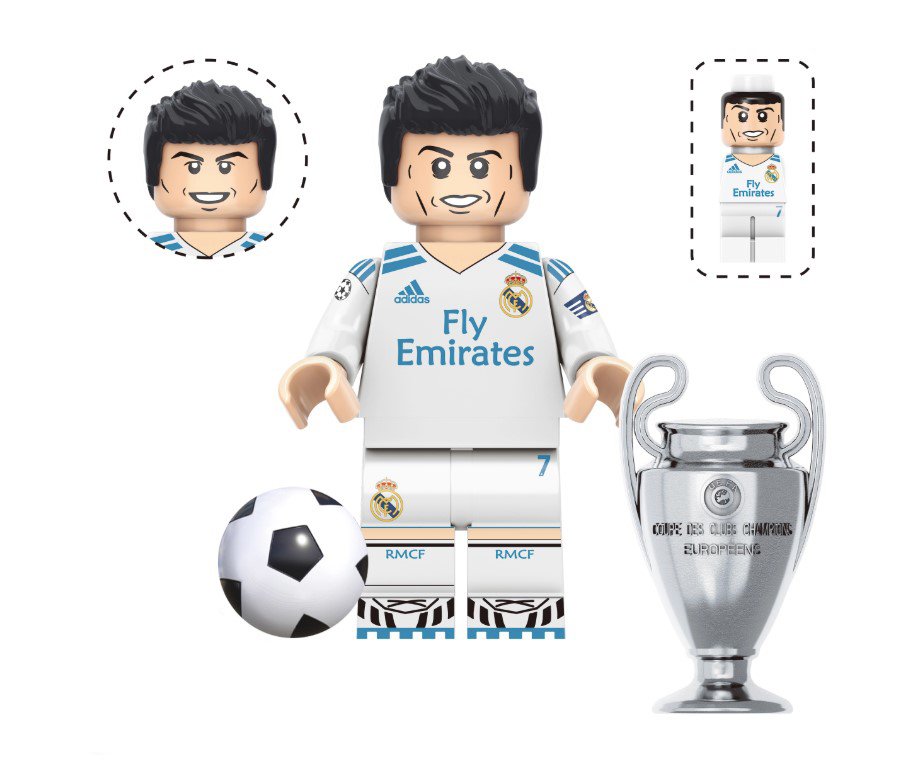Minifigure Cristiano Ronaldo Soccer Player World Cup V3 Fast Ship