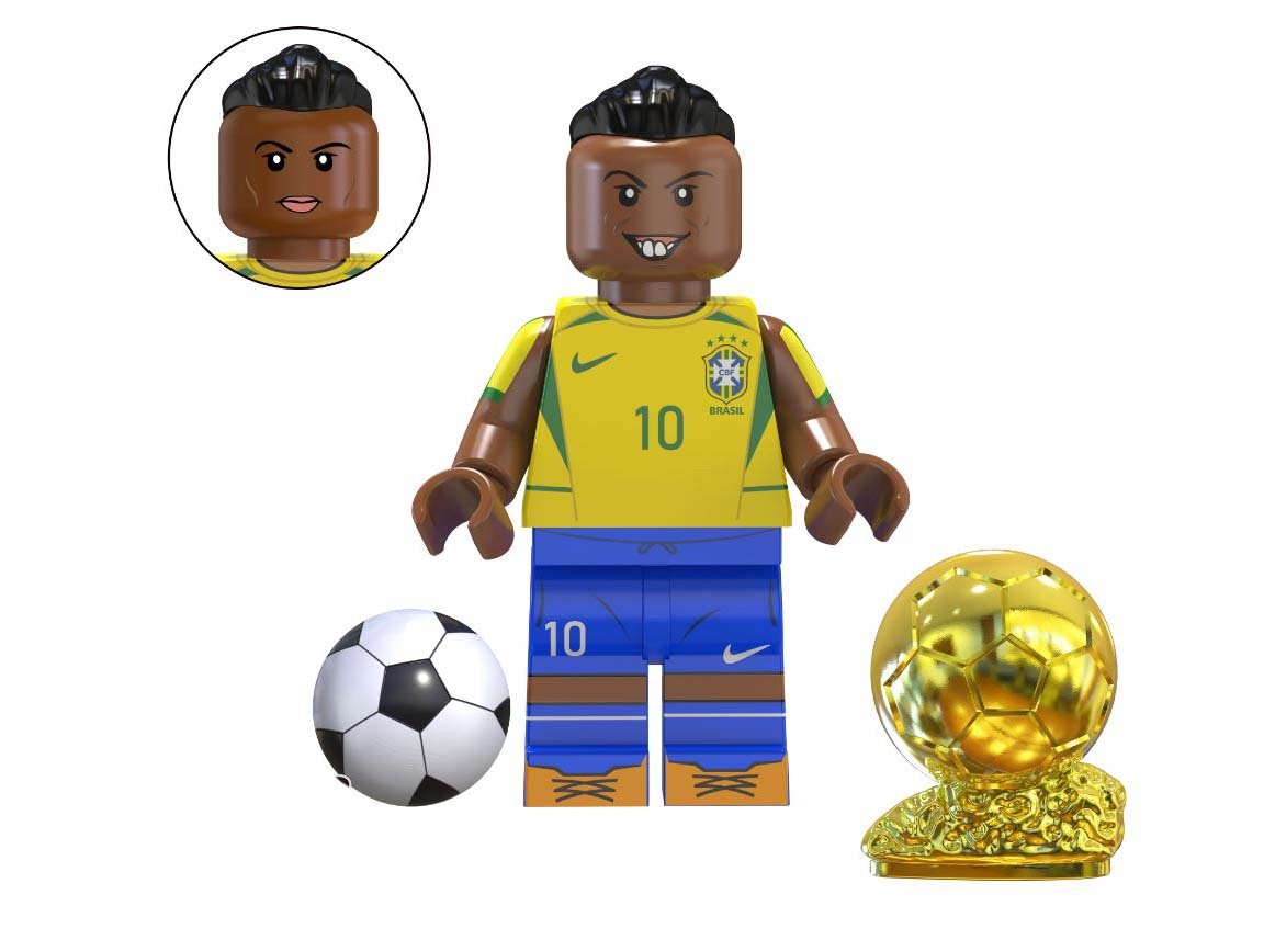 Minifigure Ronaldinho Soccer Player World Cup Fast Ship