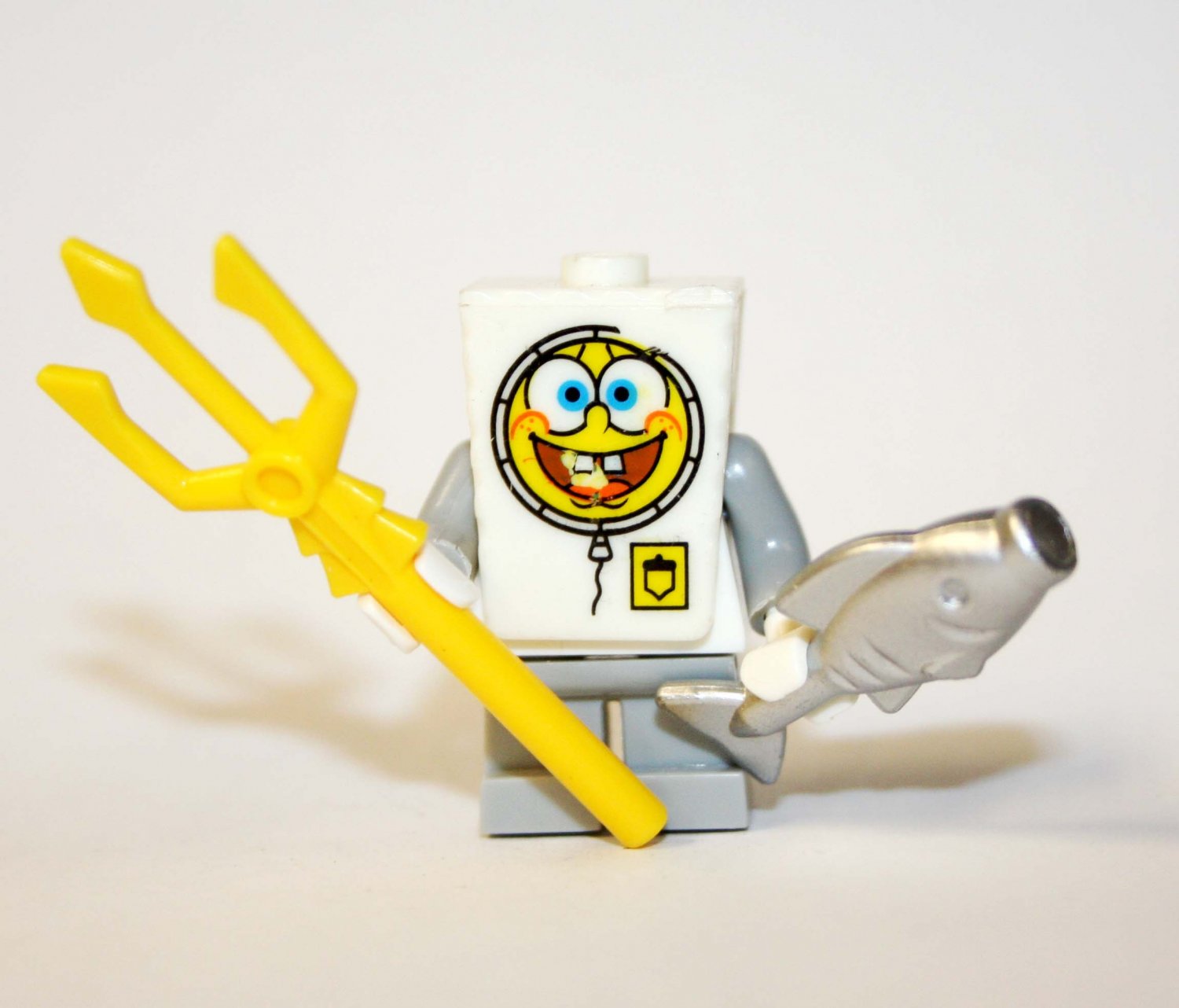 Minifigure Spongebob Squarepants Diver Cartoon Fast Ship