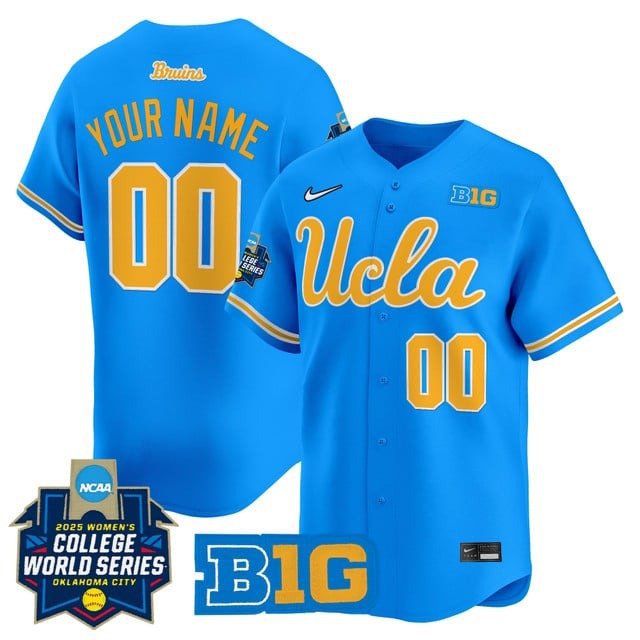 Custom Jersey UCLA Bruins 2025 World Series (WCWS) Vapor Baseball ...