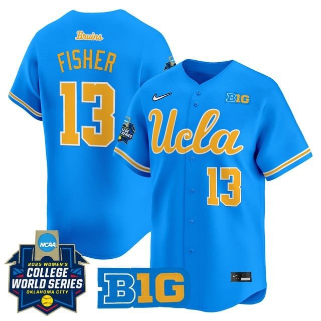 Addisen Fisher Jersey #13 UCLA Bruins 2025 College World Series Vapor ...