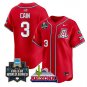 Andrew Cain Jersey #3 Arizona Wildcats 2025 College World Series Patch ...