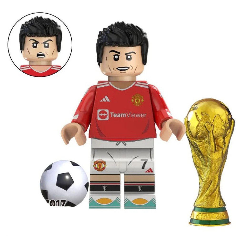 Custome Minifigure Block Cristiano Ronaldo Soccer Player World Cup V4 ...