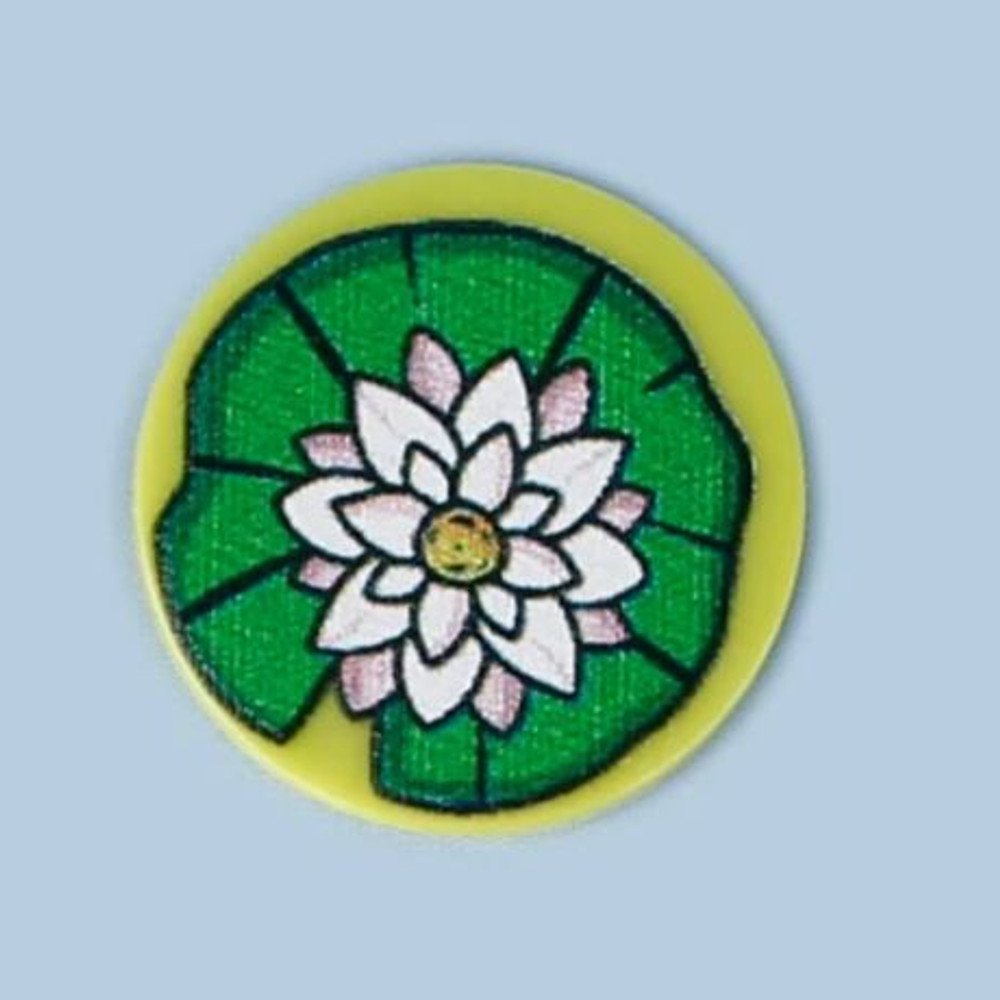 Custome Minifigure Block Lilly Pad Flower Koi Pond Construction Round ...